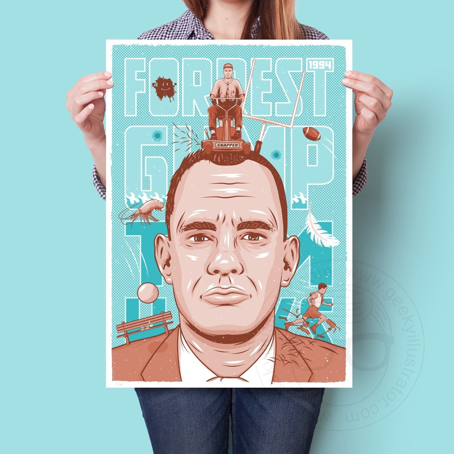 Poster Forrest Gump movie Poster , film Poster , minimalist movie print ...