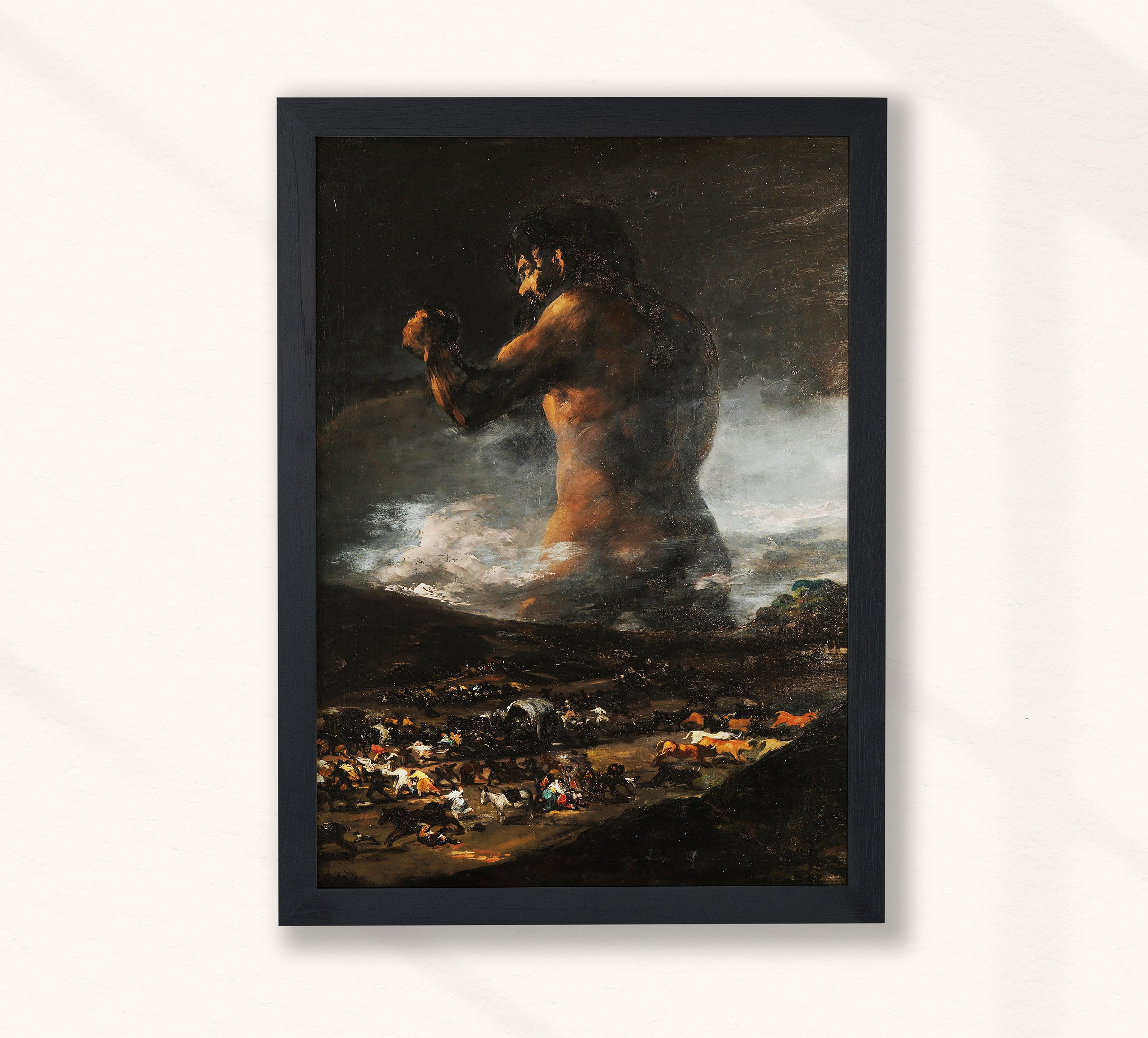 Poster Francisco Goya - The Colossus (1812) - Vintage Print Home Wall ...