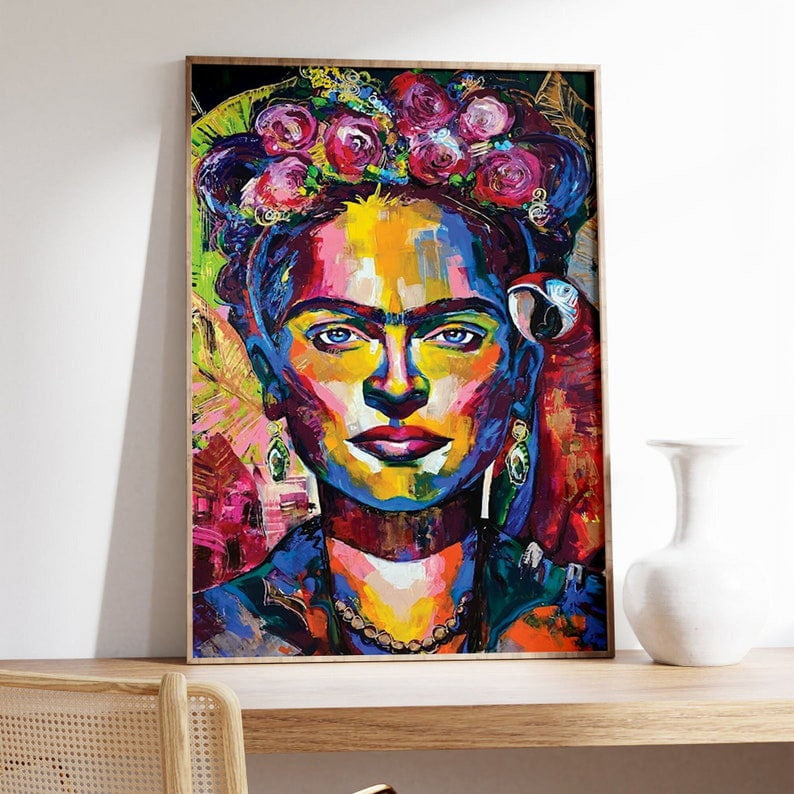 Poster Frida Kahlo Floral Print, Frida Kahlo Poster , Frida Kahlo Art ...