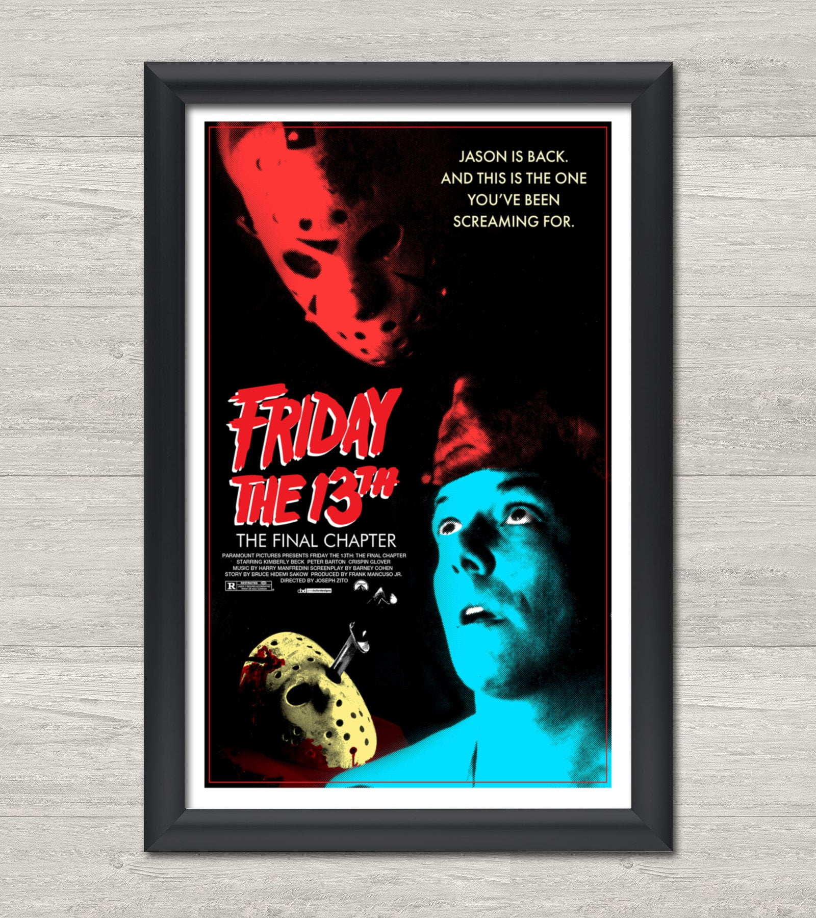 POSTER Friday The 13th: The Final Chapter Movie Poster-UNFRAMED ...