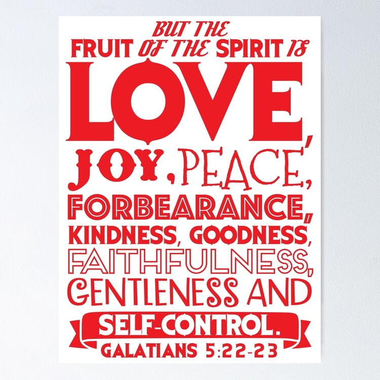 Poster Fruit Of The Spirit Poster - No Framed, Vintage Wall Art, Hot ...