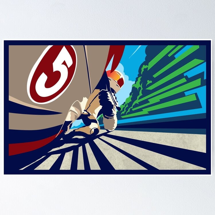 Poster Full Throttle - No Framed, Vintage Wall Art, Trendy Retro Print ...