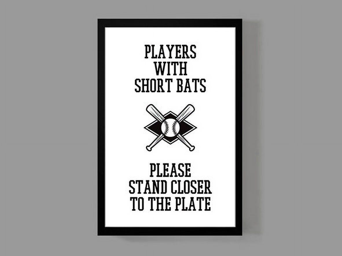 Poster Funny Bathroom Art Vintage Baseball Poster Restroom Sign Funny ...