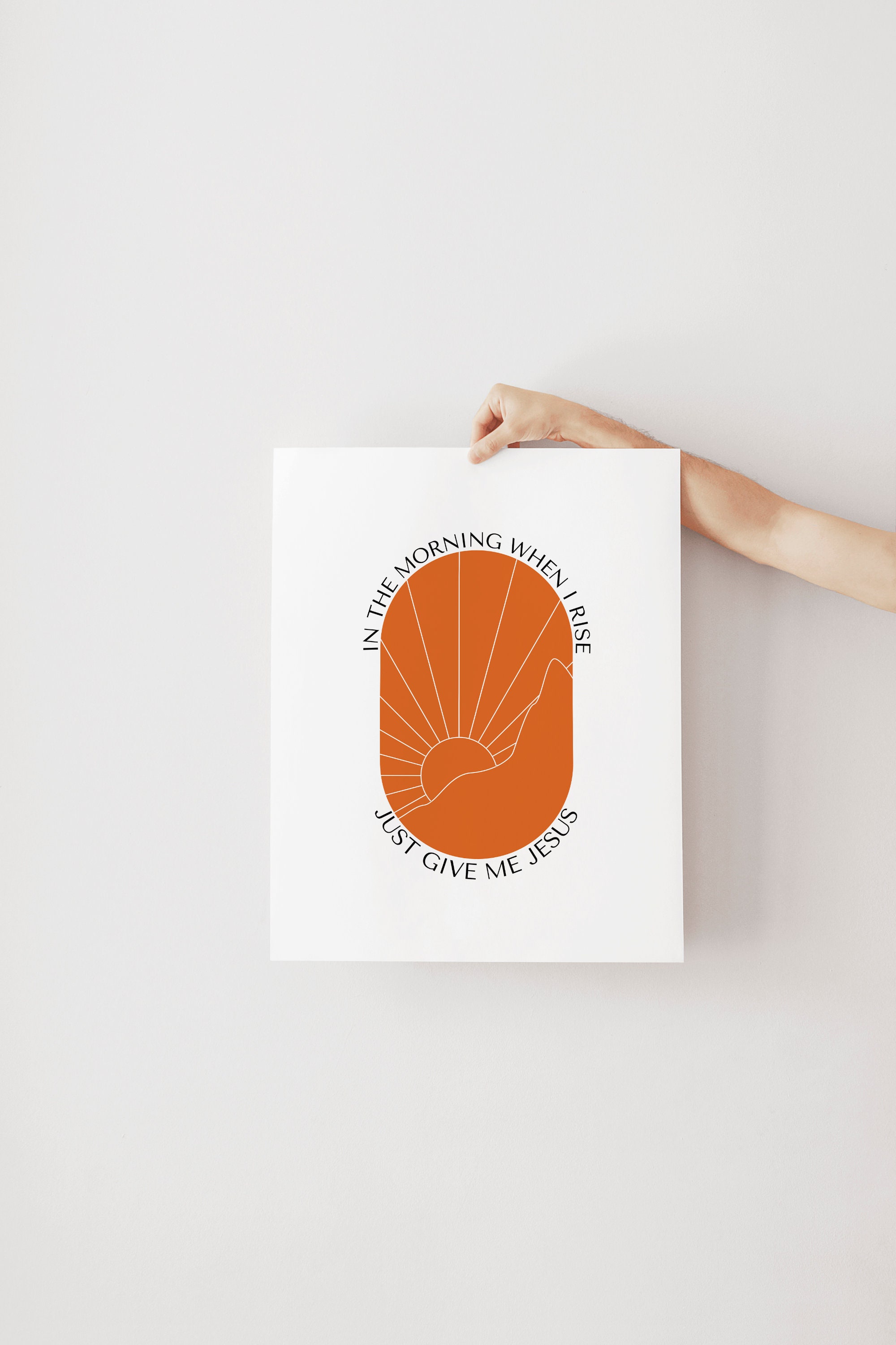 POSTER GIVE ME JESUS | Print | Modern Christian Art | Boho Christian ...