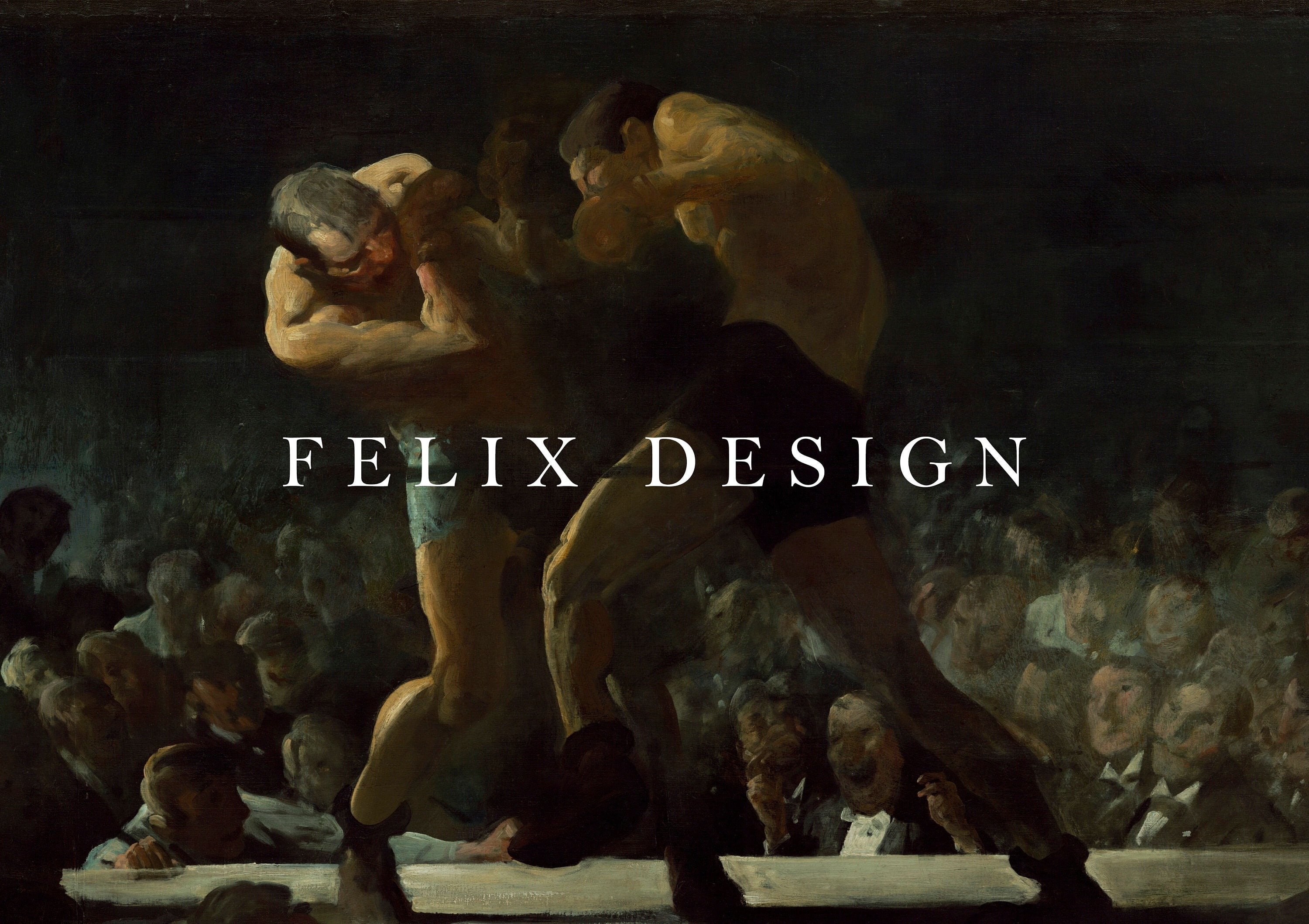 Poster George Bellows - Club Night (1907) - Classic Painting Boxing MMA ...