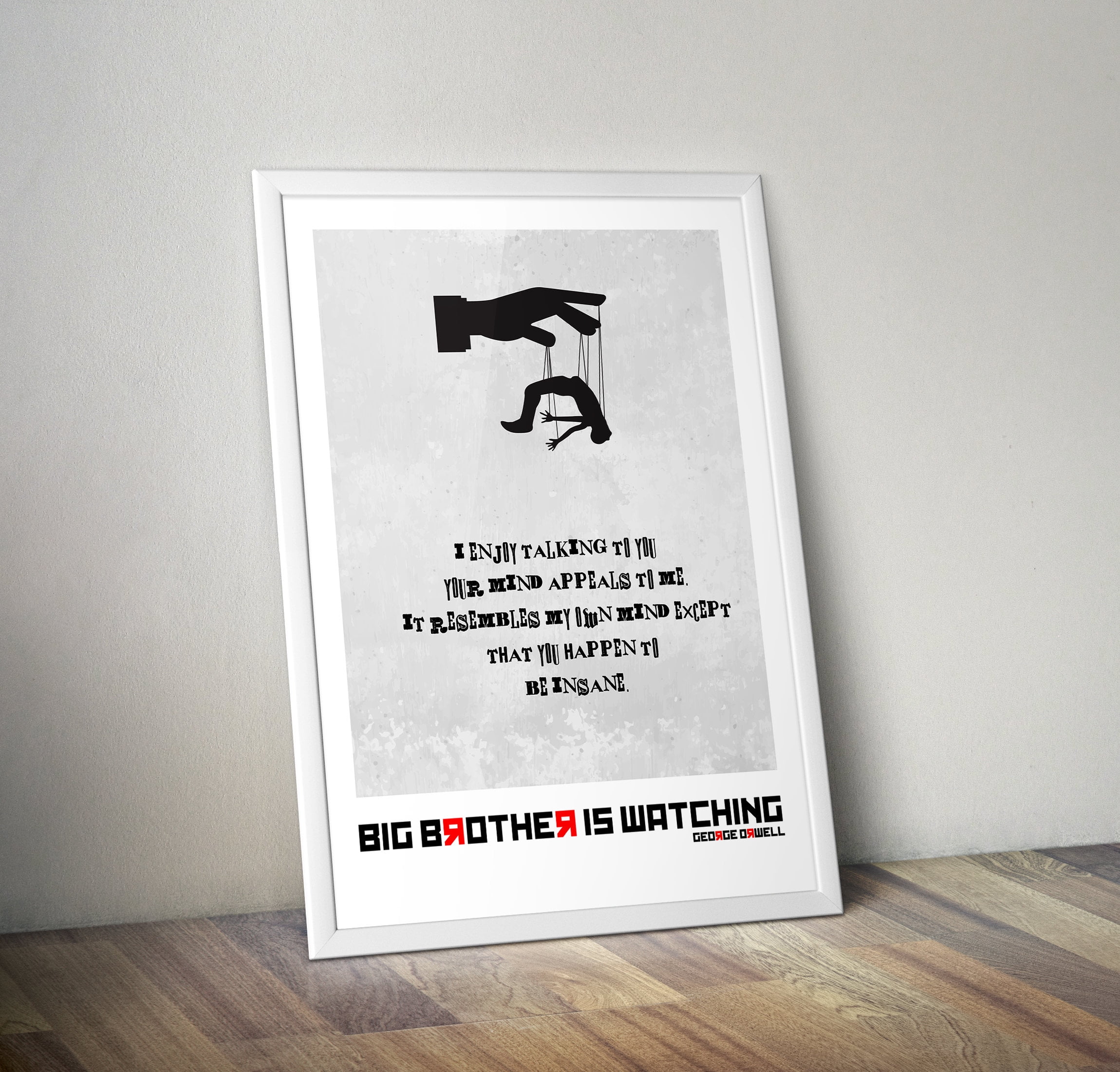 Poster George Orwells 1984 Inspired Vector INSANE Artwork | puppet ...