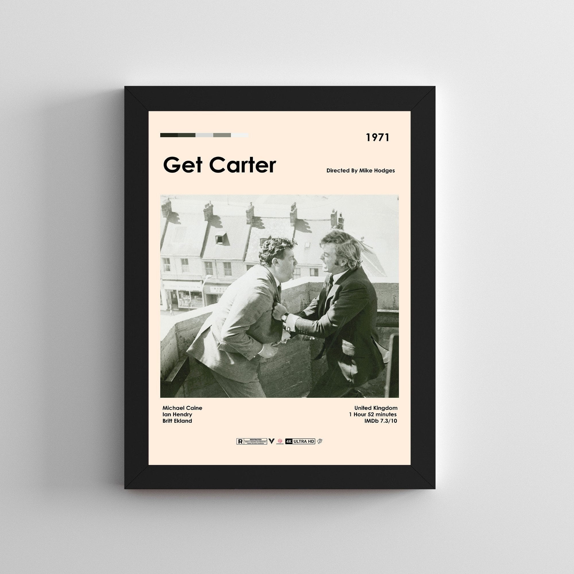 POSTER Get Carter 1971 Michael Caine British Crime Film / Movie Poster ...