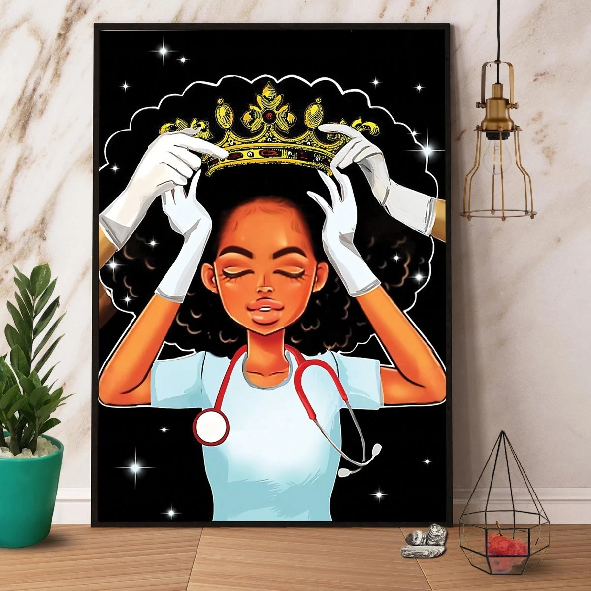 Poster Girl Medical Assistants Deserve The Crown Wrapped Full Size Wall ...