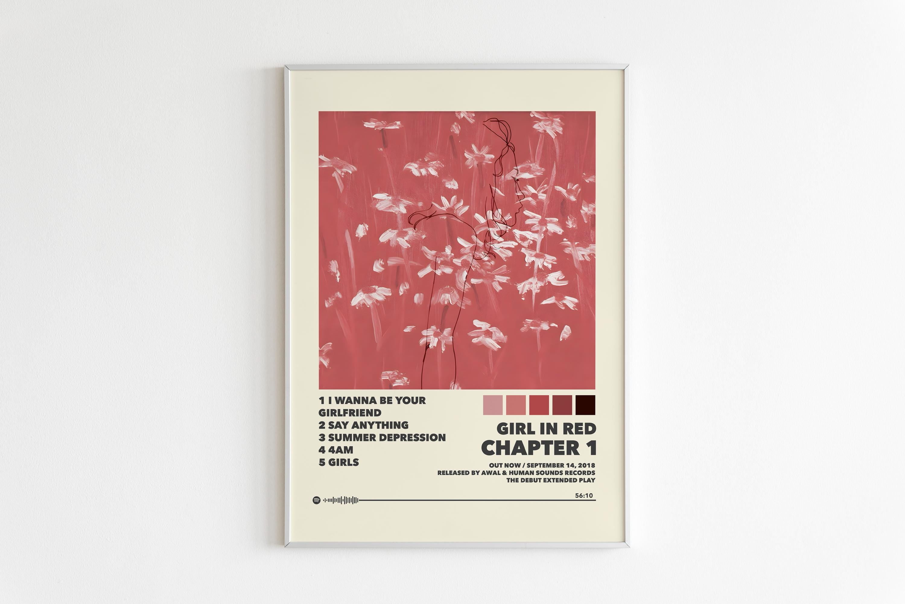 Poster Girl in Red Poster s | Chapter 1 Poster | Tracklist Album Cover ...