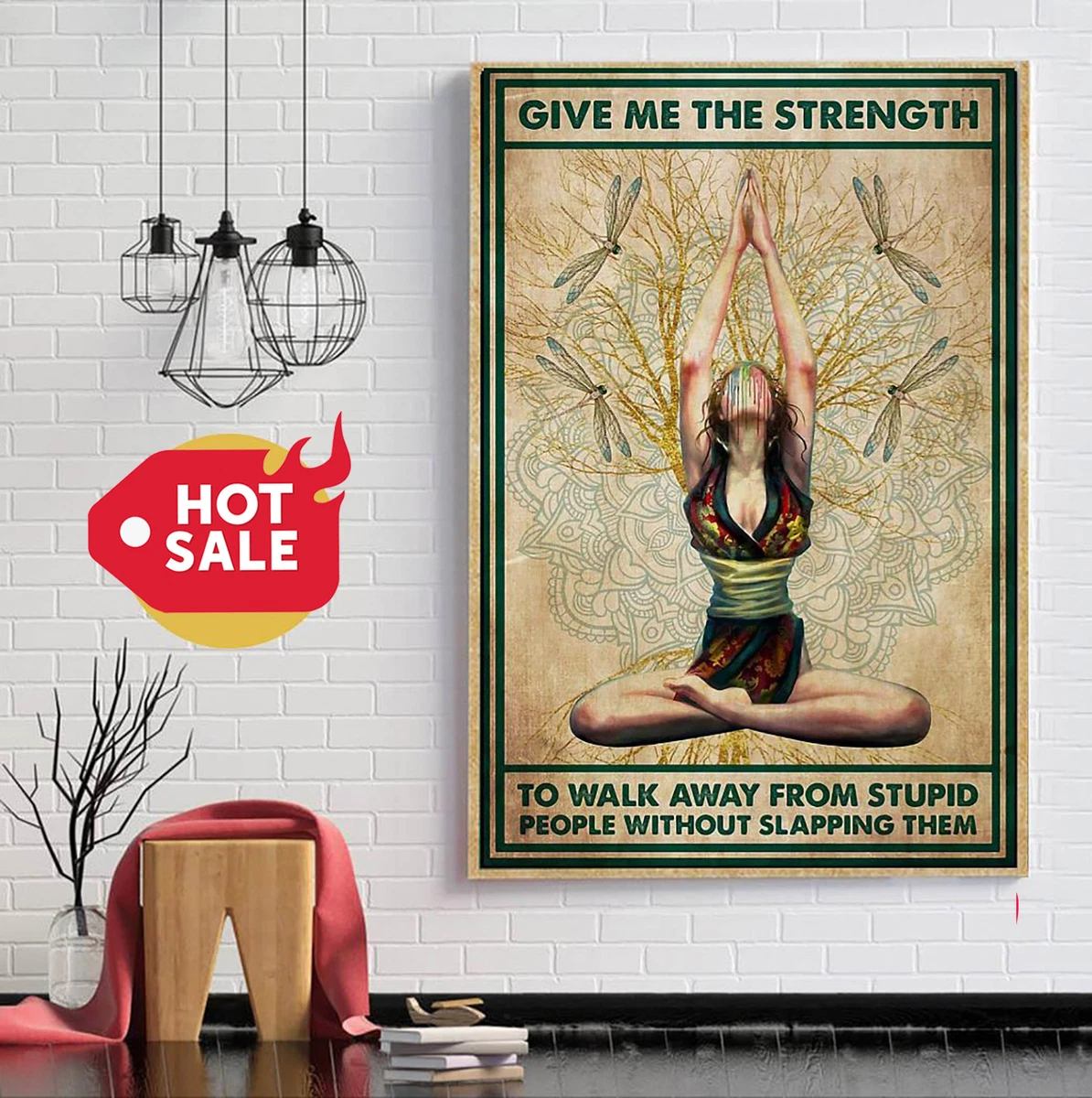 Poster Give Me The Strength To Walk Away From Stupid People- UNFRAMED ...