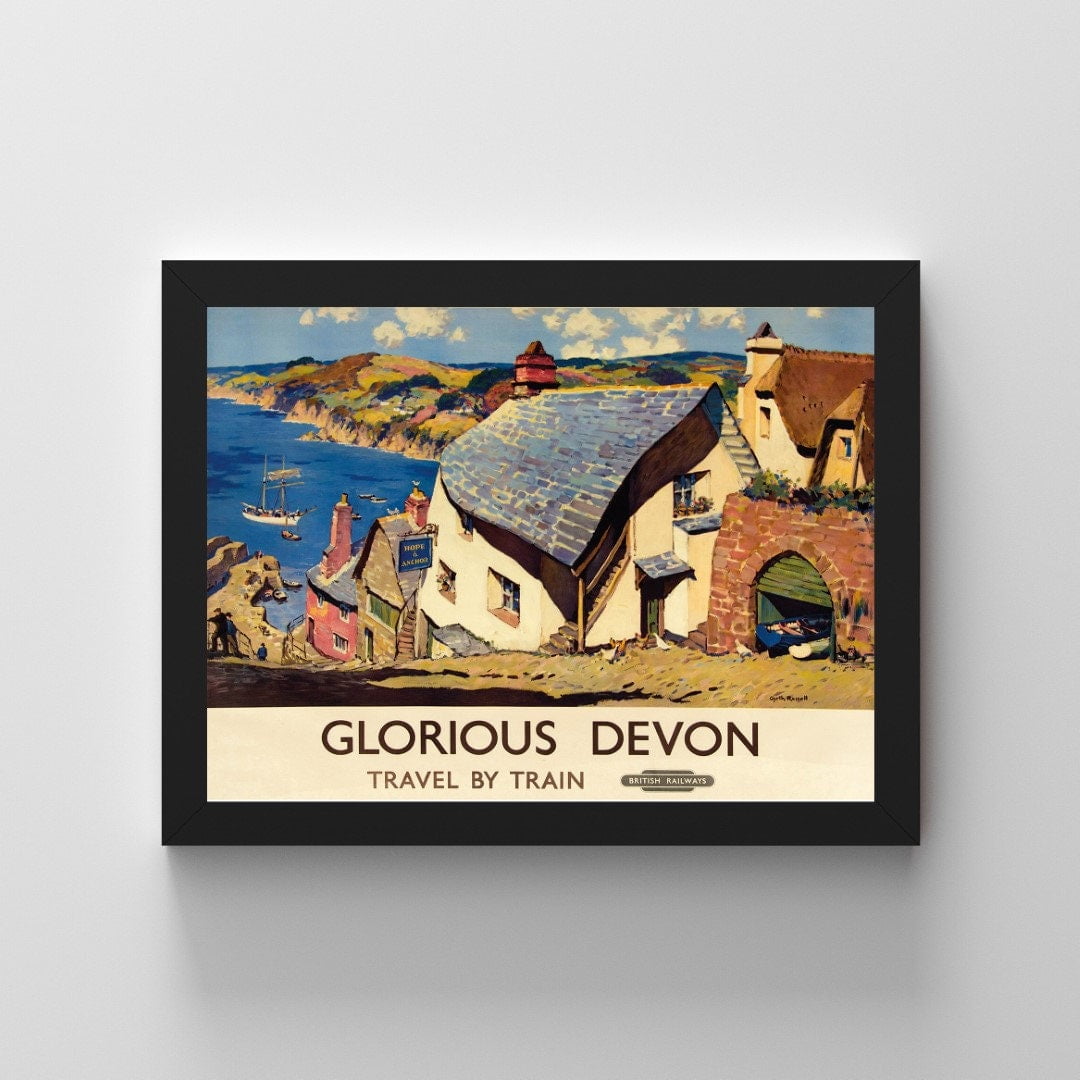 Poster Glorious Devon British Railways Travel Poster -UNFRAMED ...
