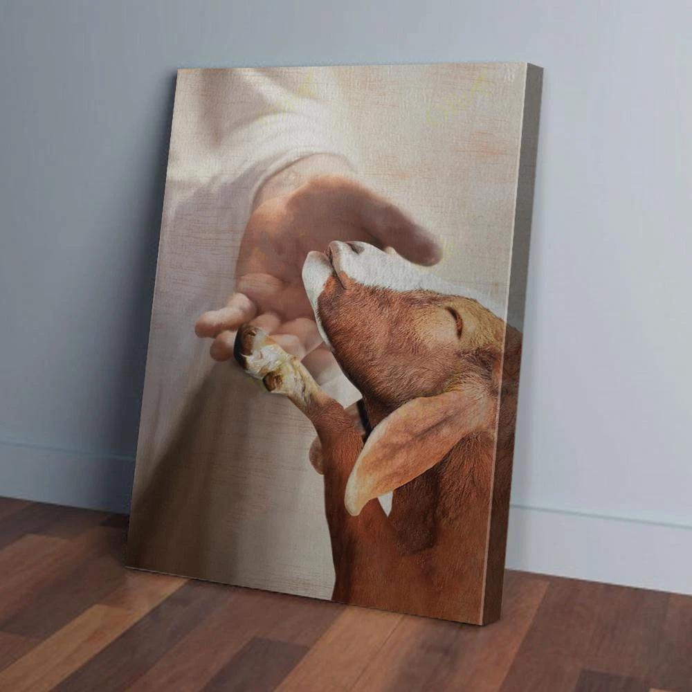 Poster Goat And Jesus Vertical, Wall Art, Unframed Prints For Home Or ...