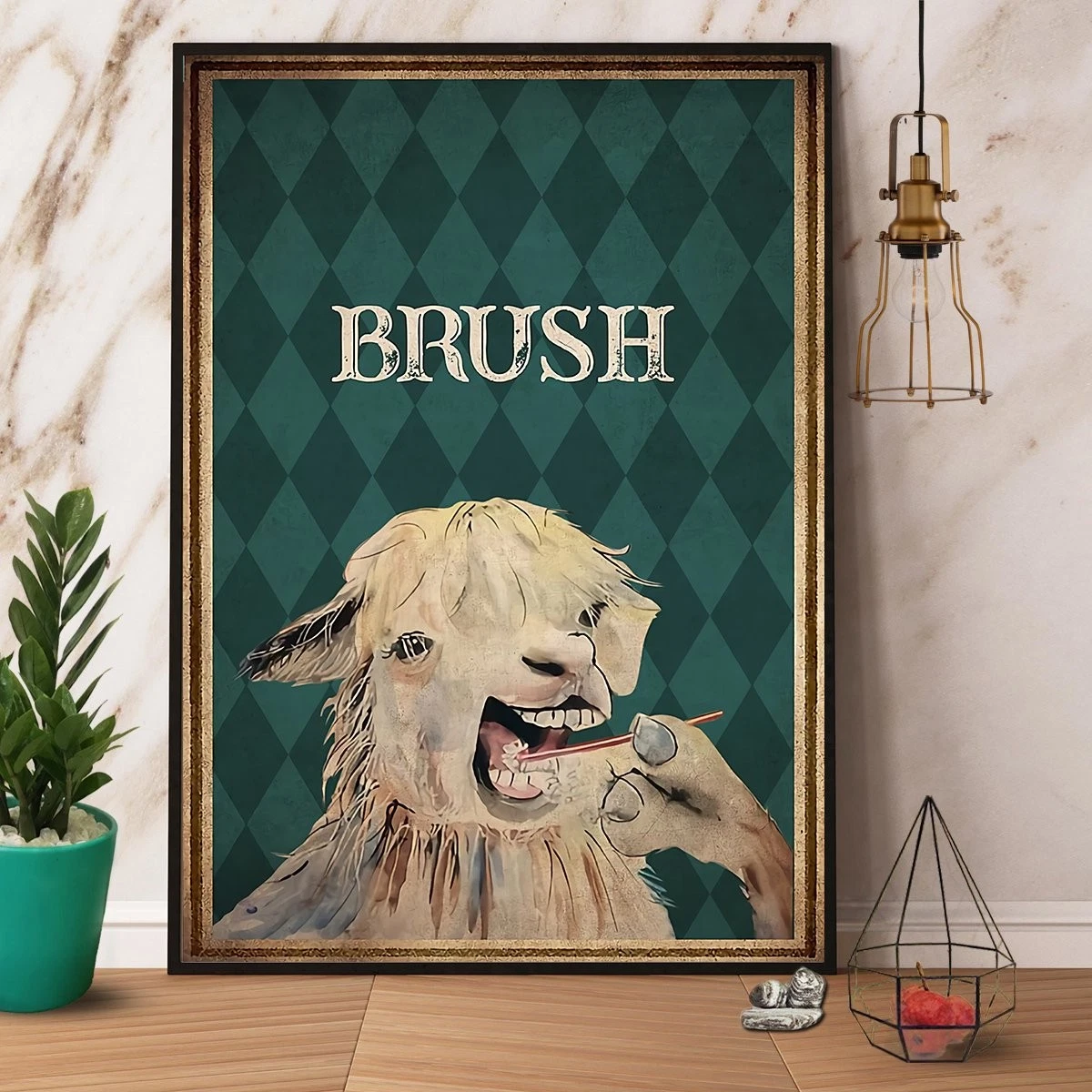 Poster Goat Brush - UNFRAMED Poster Prints, Wall Art For Home Decor Or ...