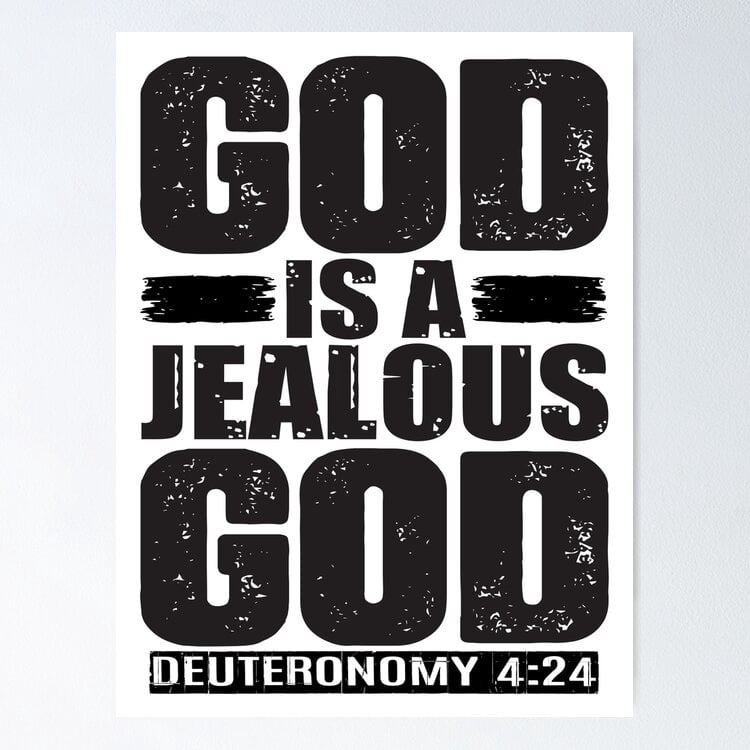 Poster God Is A Jealous God. Poster - No Framed, Vintage Wall Art, Hot ...