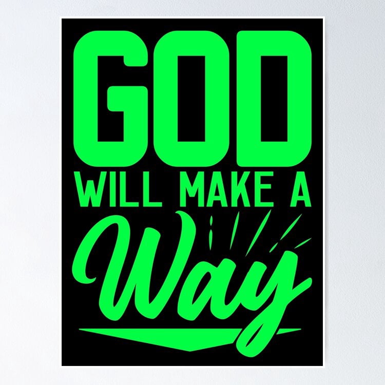 Poster God Will Make A Way Poster - No Framed, Vintage Wall Art, Hot ...