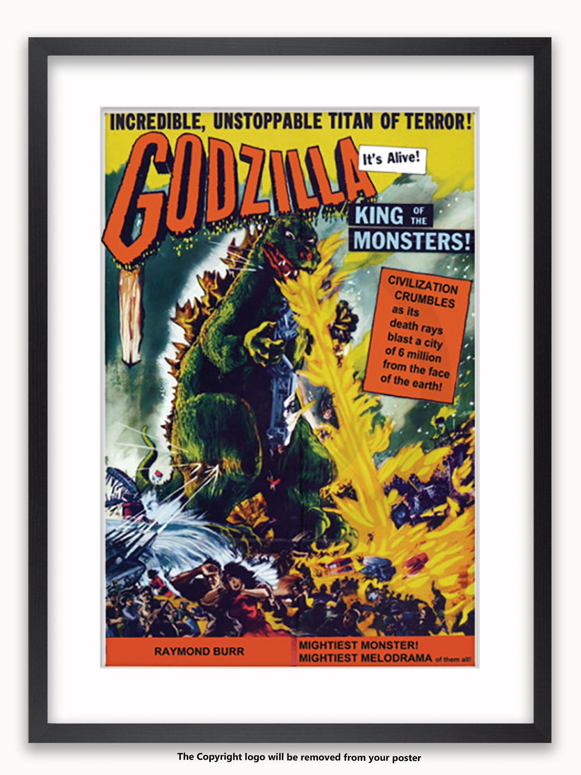 Poster Godzilla King of Monsters - Licensed Movie Poster -UNFRAMED ...