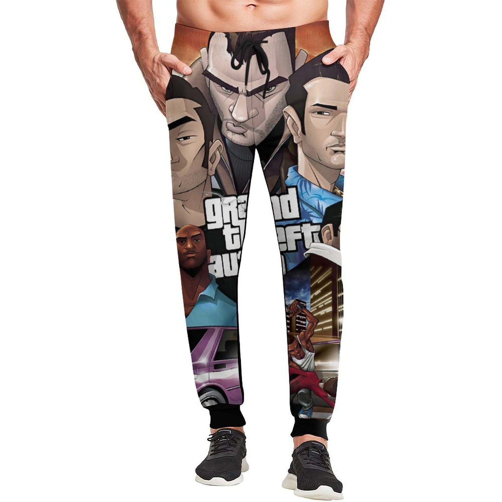 Poster Grand Theft Auto Mens Sweatpants Joggers Pants 3D Printing ...