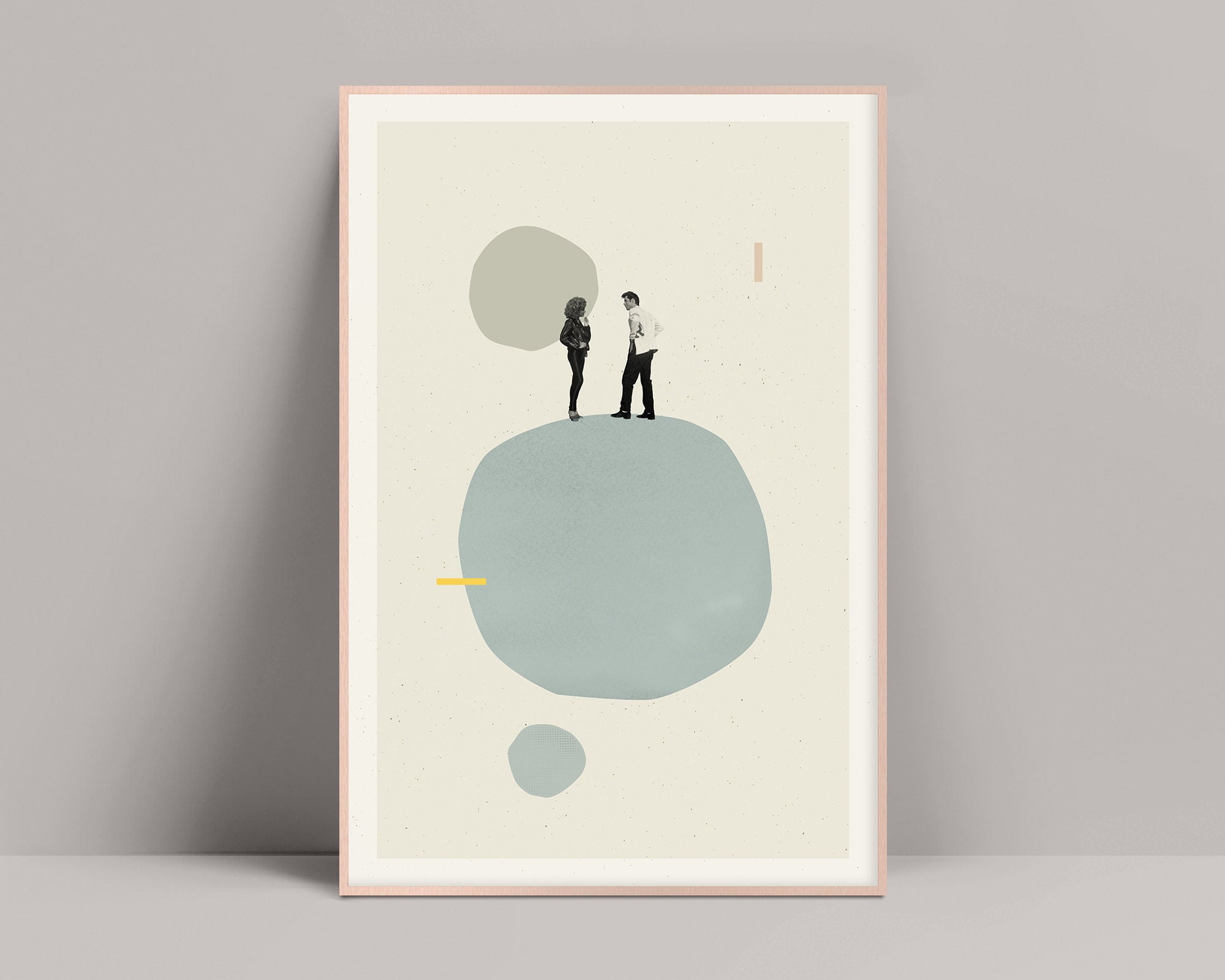 Poster Grease Movie Poster - Minimalist Poster , John Travolta, Olivia ...