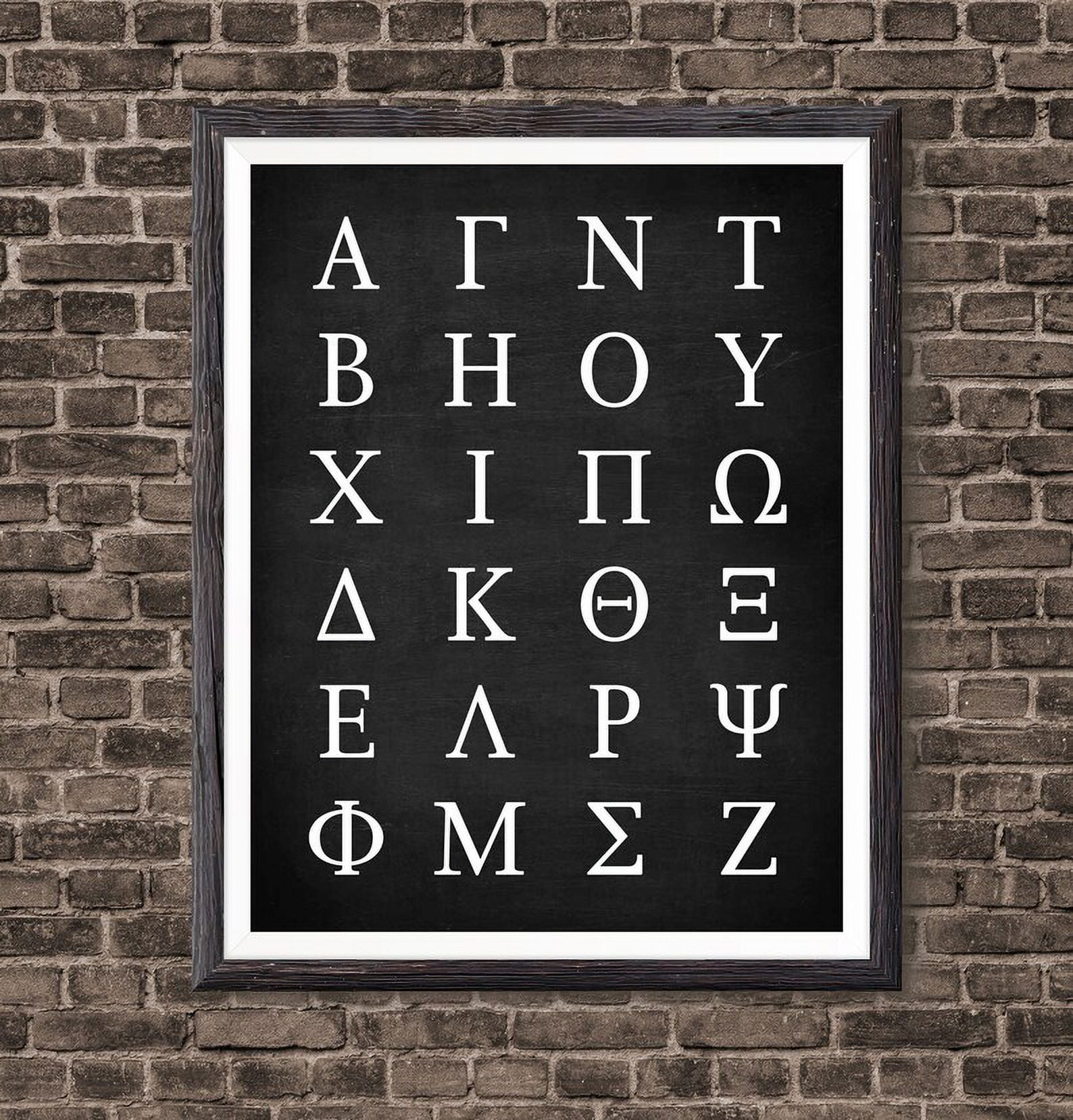 Poster Greek Alphabet Poster , Greek Letters Symbols, Greek Language ...