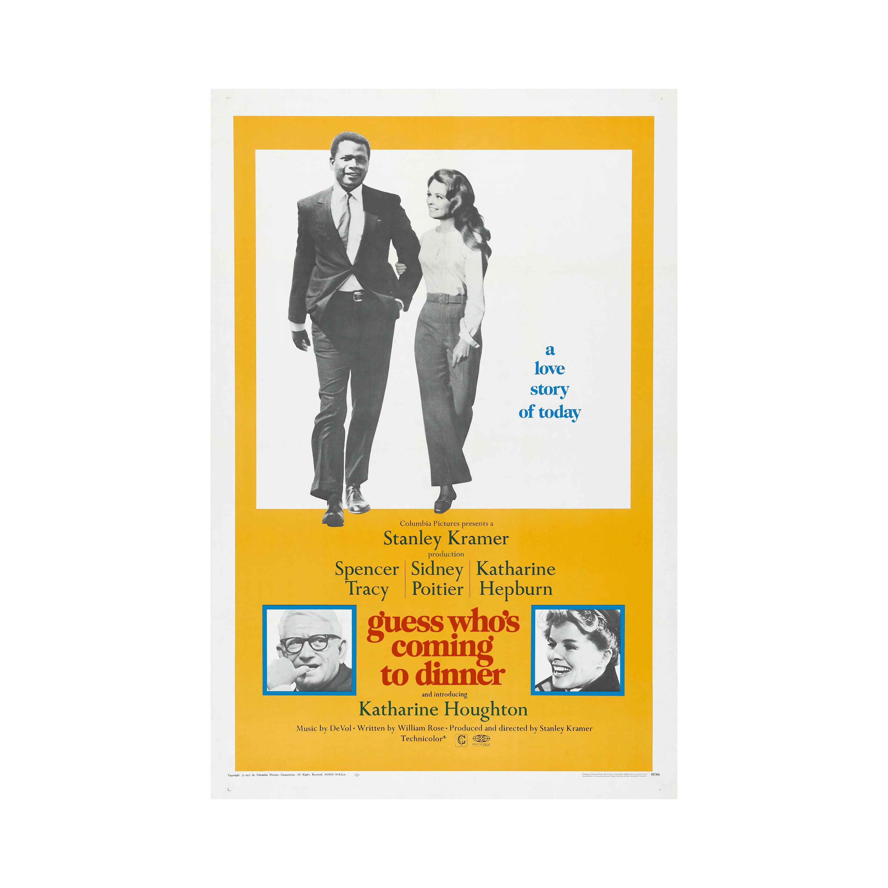Poster Guess Who's Coming to Dinner Movie Poster Quality Glossy Print ...
