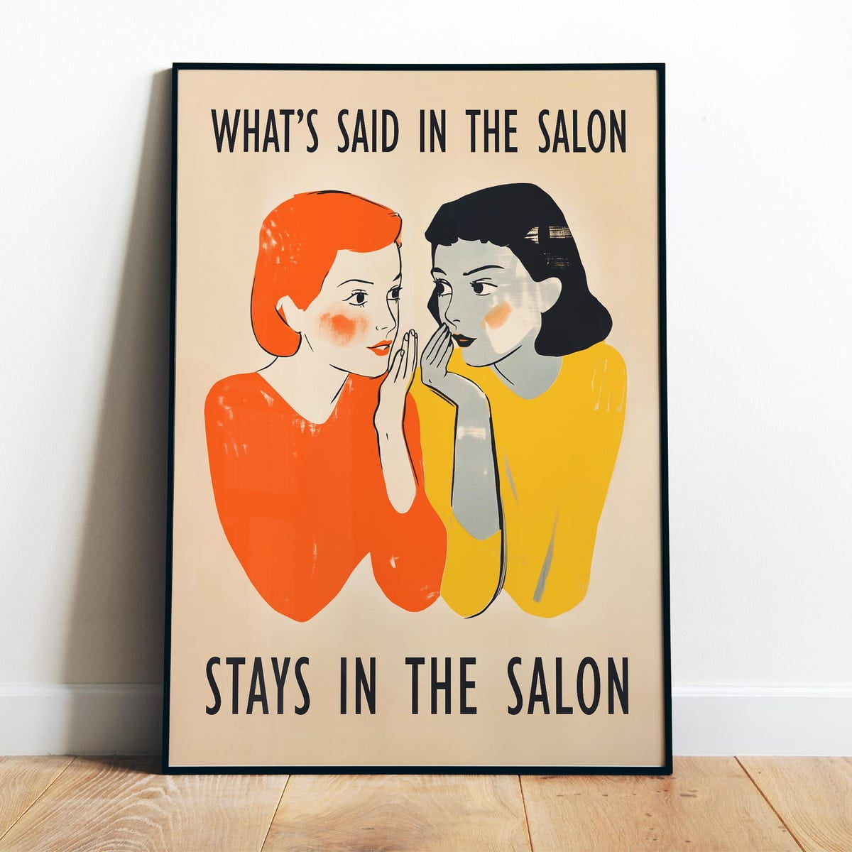 Poster Hair Salon Wall Art Printable Trendy Hairdresser Gift Neutral ...