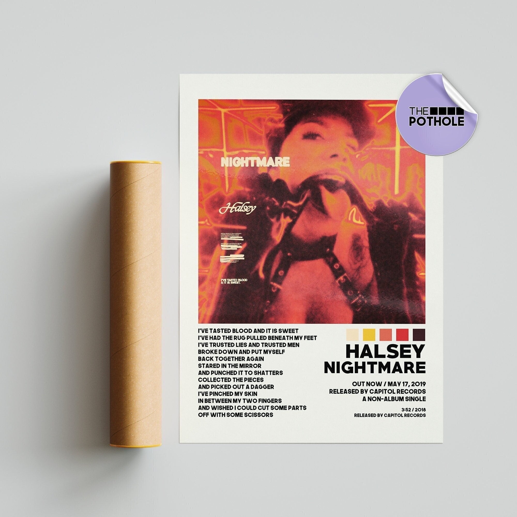 Poster Halsey / Halsey Poster s / Nightmare Poster / Album Cover Poster ...