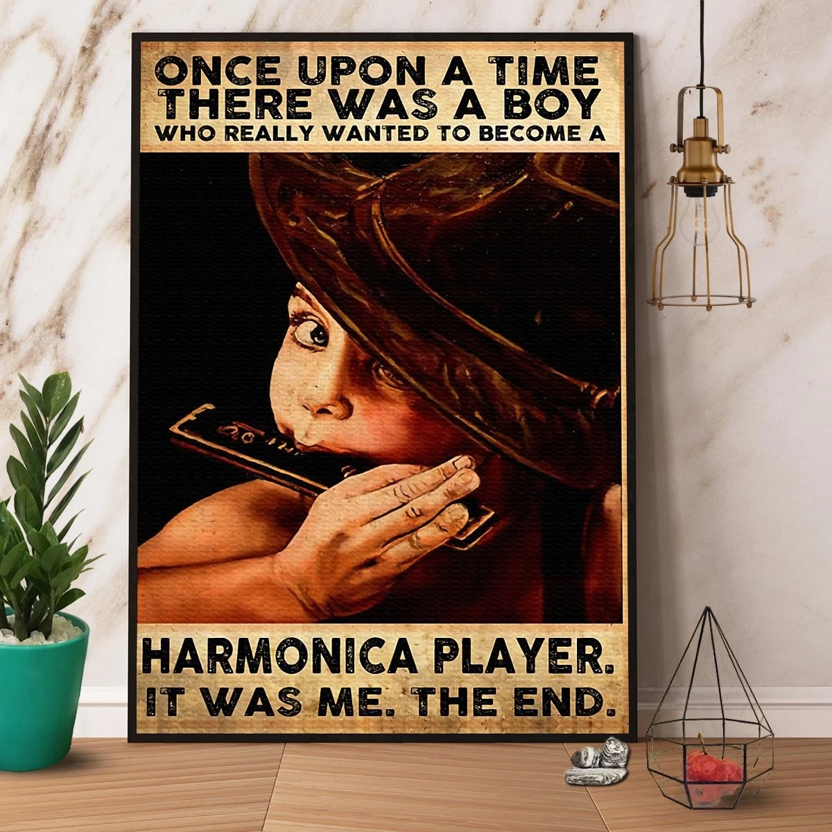 Poster Harmonica A Boy Who Really Wanted To Become A Harmonica Player ...