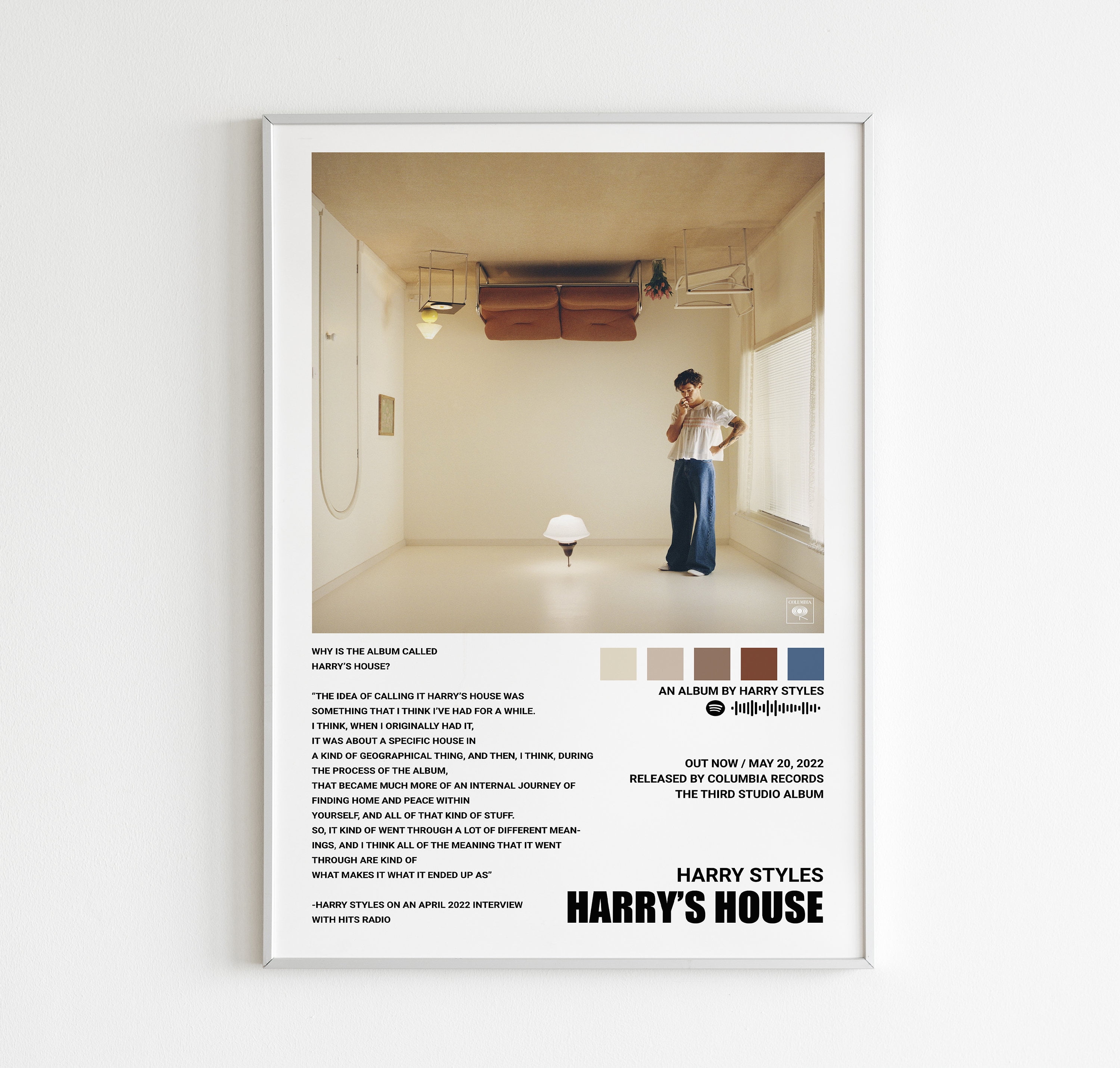 Poster Harry Styles Print, Harrys House Album Print, Poster Print Wall Art, Harry Styles Harrys ...