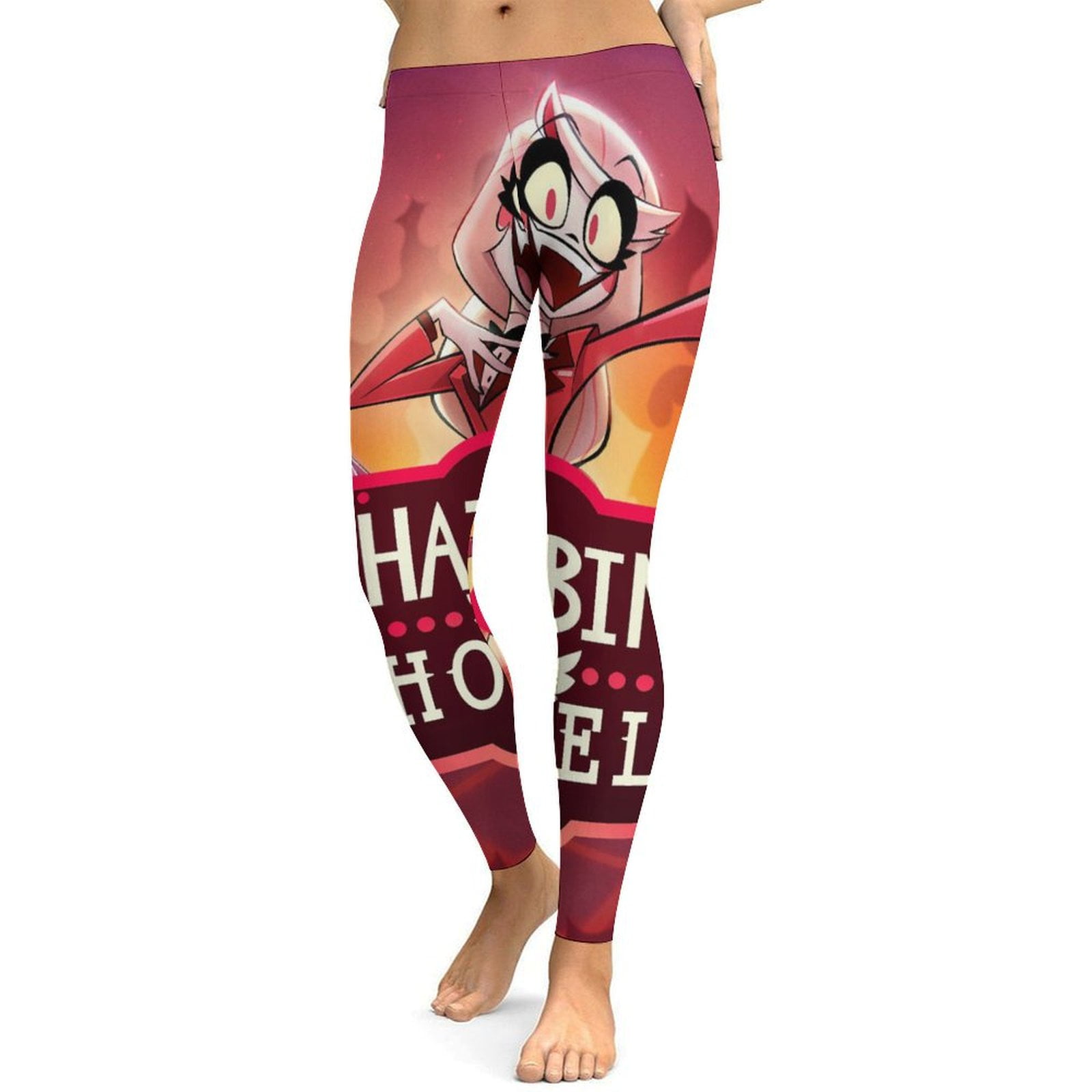 Poster Hazbin Hotel Yoga Pants For Womens Soft Elastic Tummy Control ...