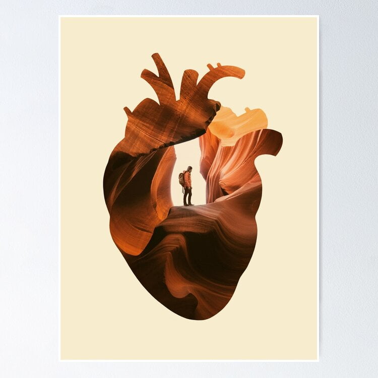 Poster Heart Explorer - Unframed Poster, 24x36 - Walmart.com