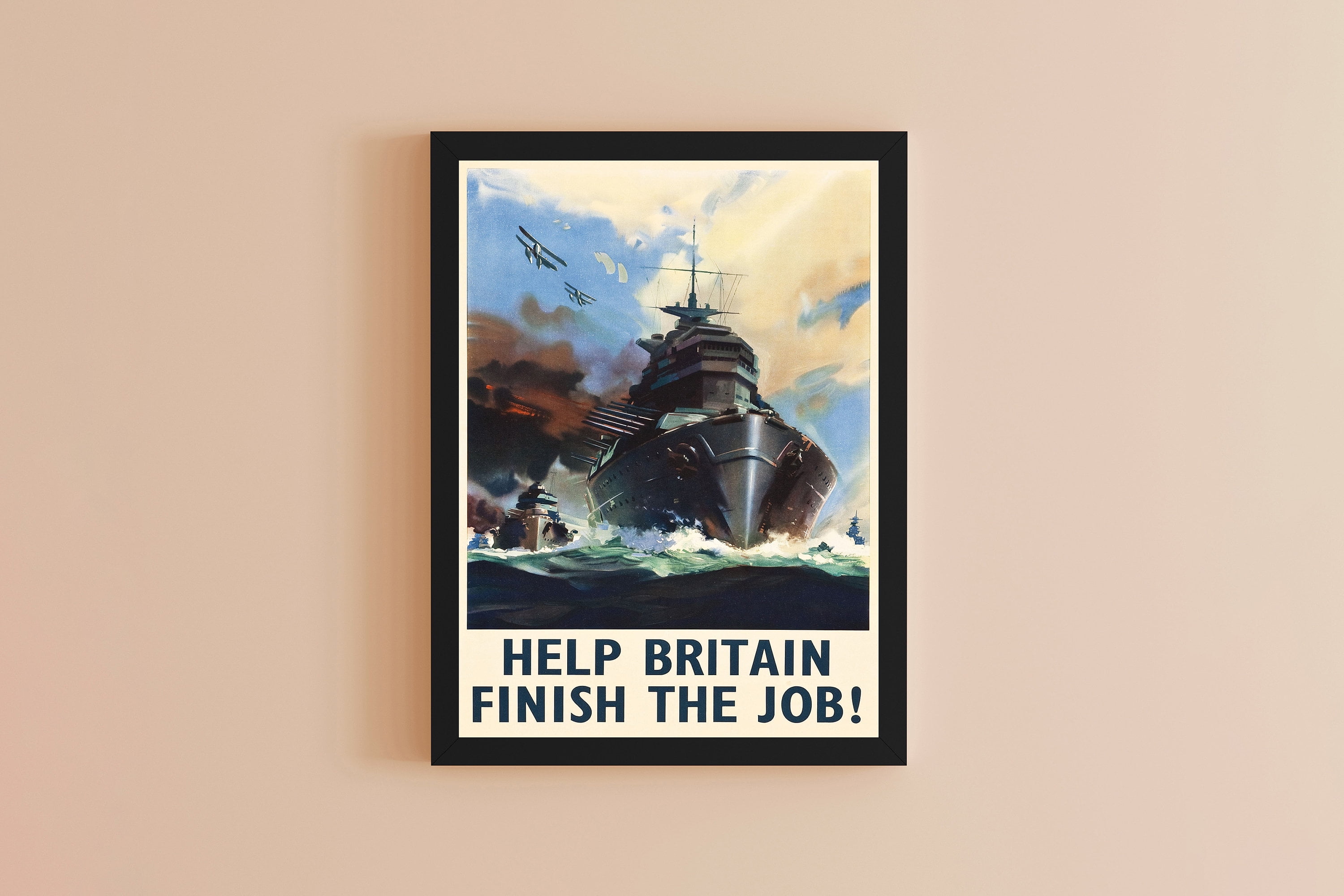 POSTER Help Britain Finish The Job Royal Navy Second World War ...