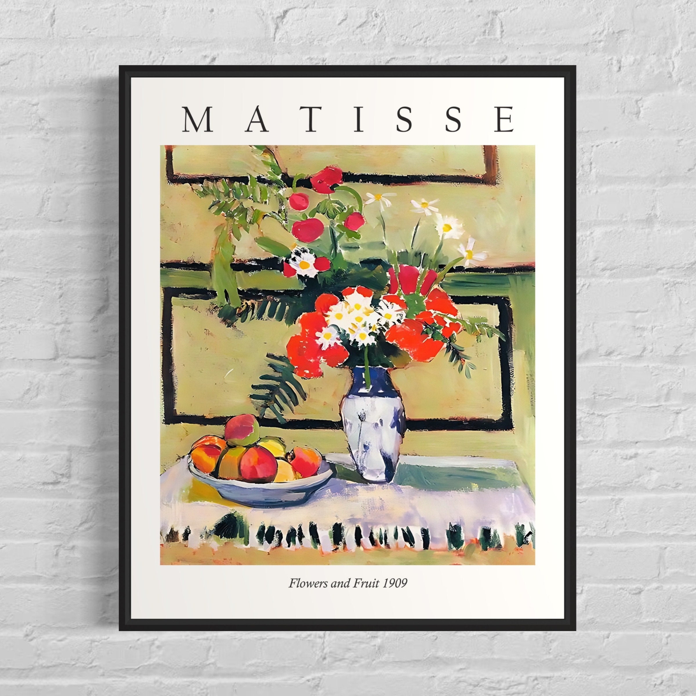 Poster Henri Matisse - Flowers and Fruit, 1909 - Vintage Gallery Wall ...