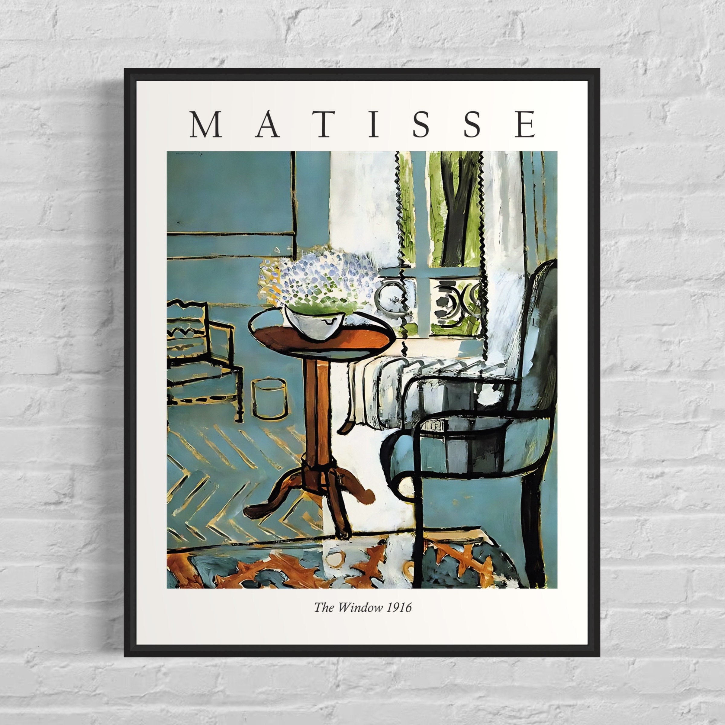 Poster Henri Matisse - The Window 1916 - Vintage Gallery Wall Art, Matisse Poster Artwork ...