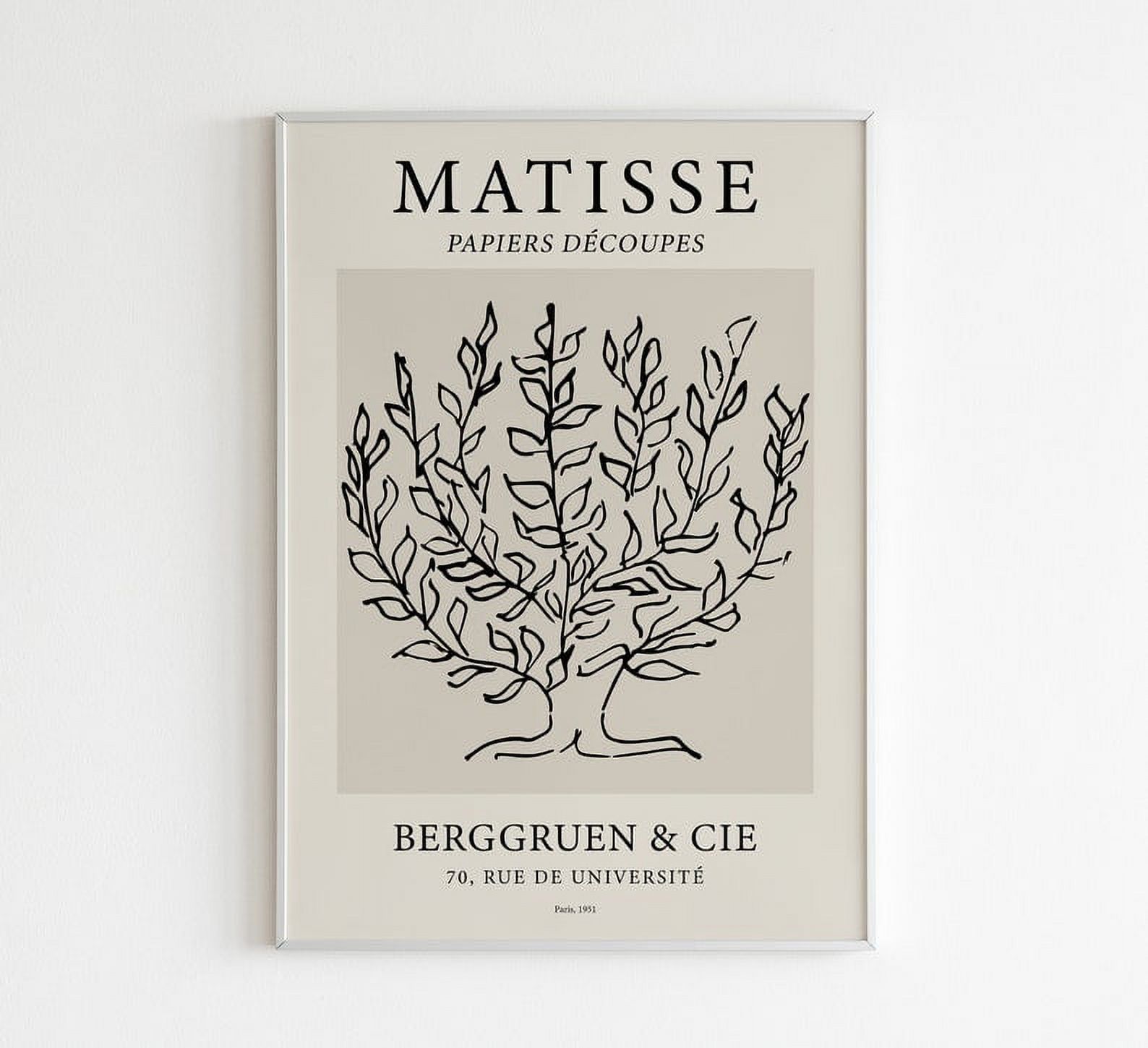 Poster Henri Matisse Tree Poster , Line Drawing Print, Vintage Gallery ...