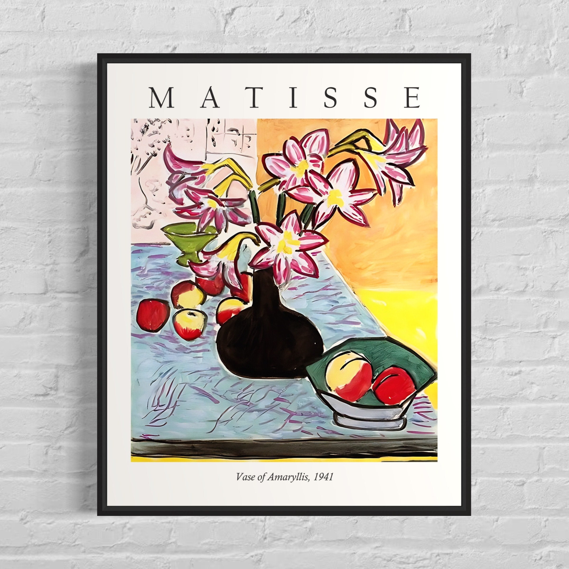 Poster Henri Matisse - Vase of Amaryllis, 1941 - Vintage Gallery Wall ...