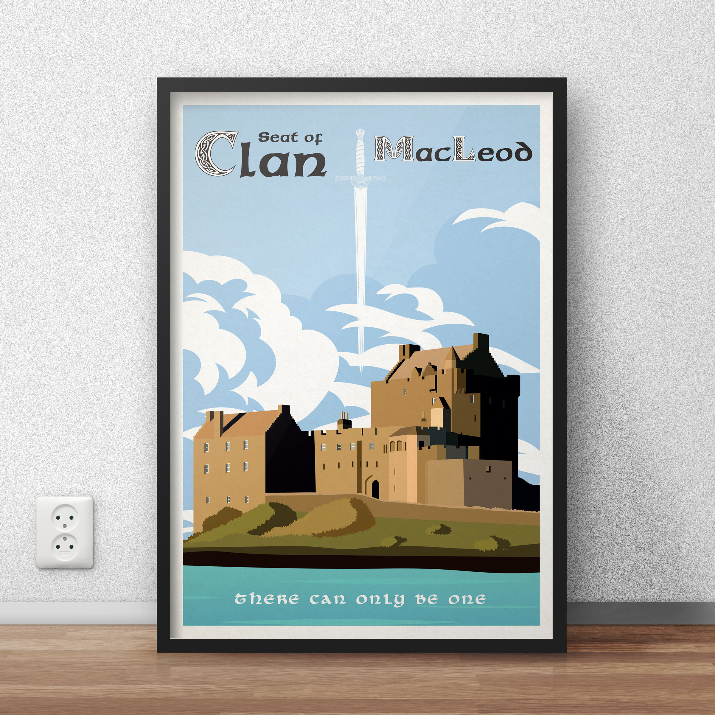 Poster Highlander Inspired - Seat of Clan MacLeod - There can be only one - Eilean Donan Castle ...