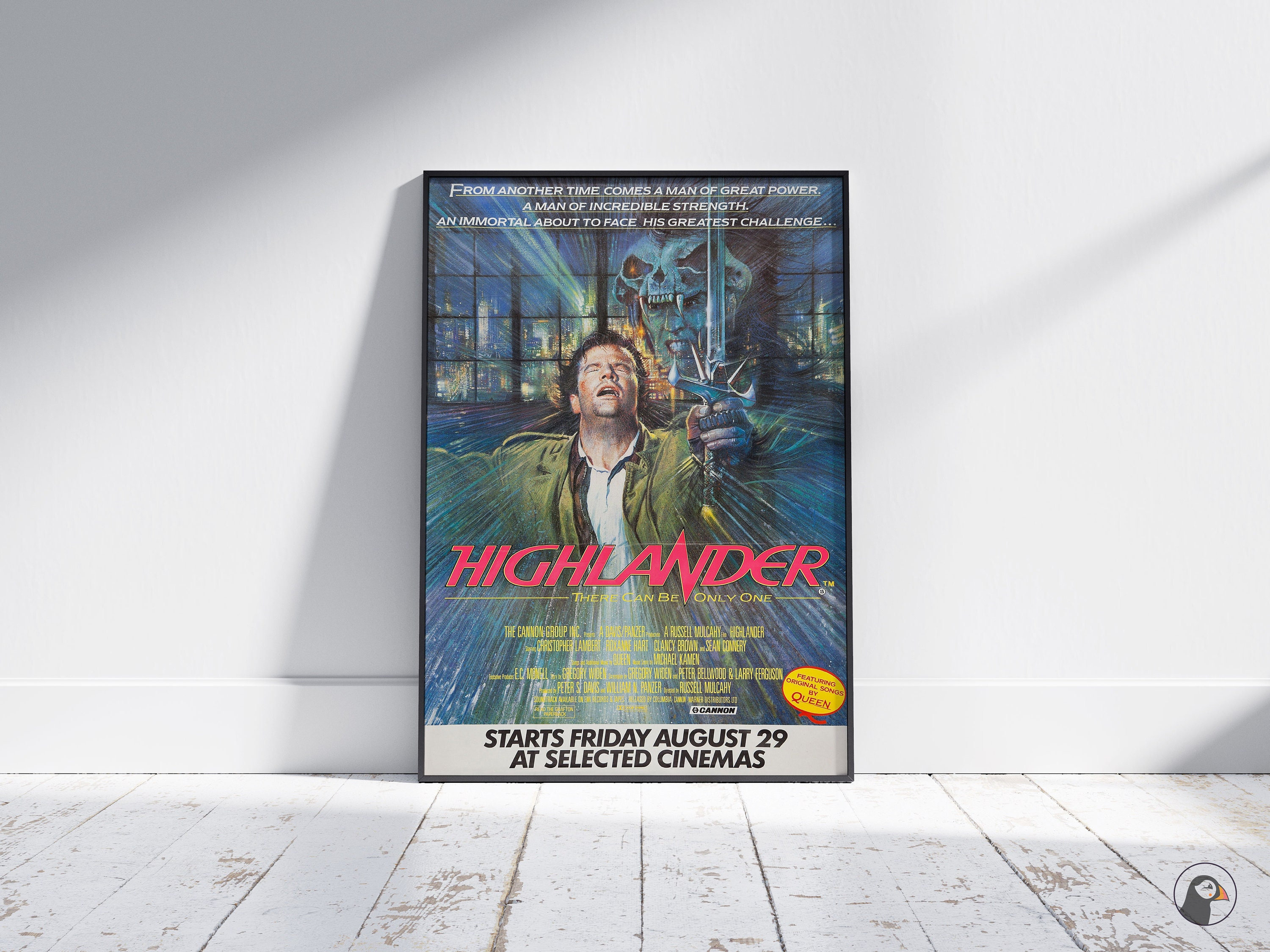 Poster Highlander - Movie TV Show Classic Poster Print - Wall Art for Bedroom- All Time Great ...