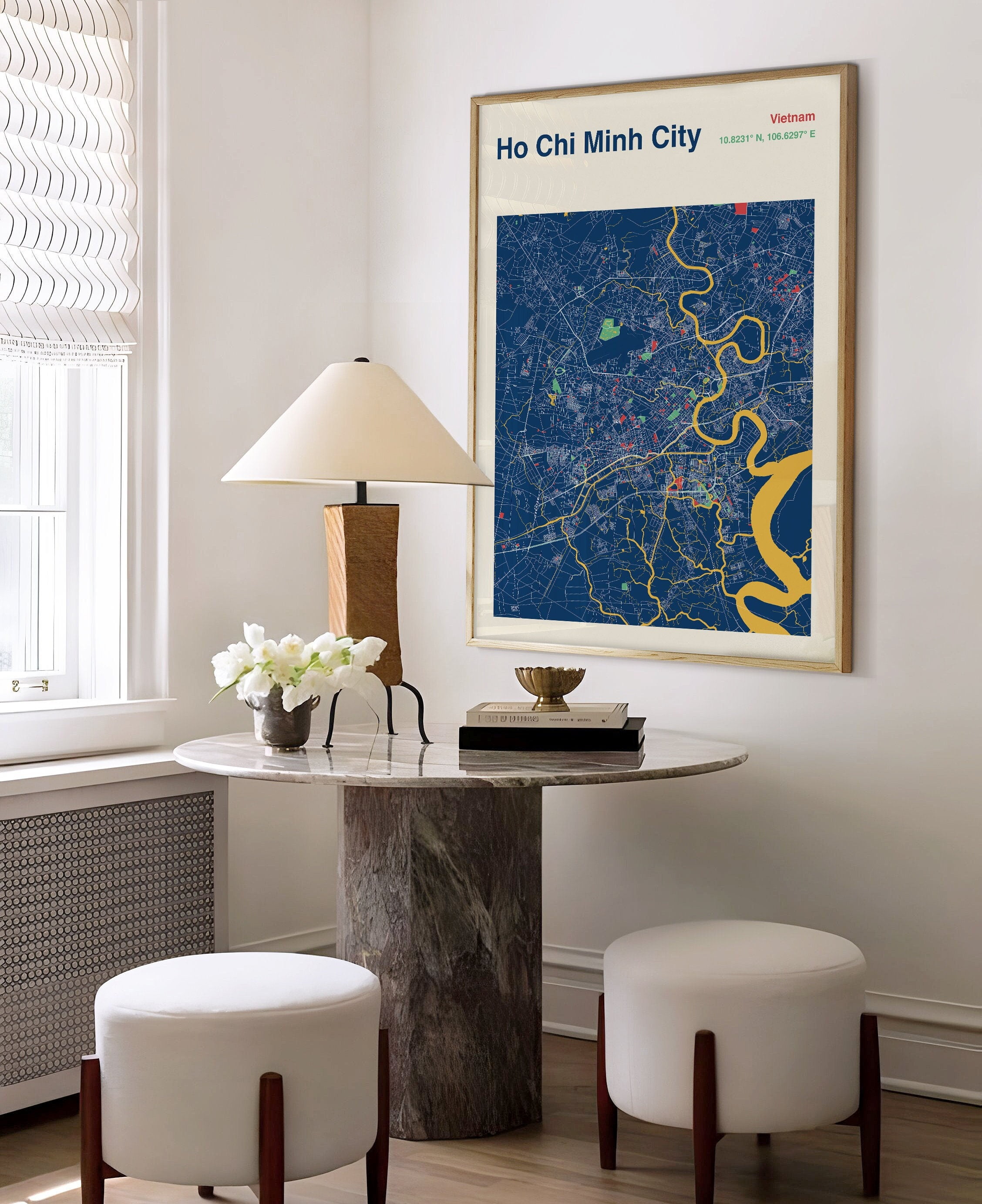 POSTER Ho Chi Minh City Map Print, Vietnam Map Poster, Ho Chi Minh City ...