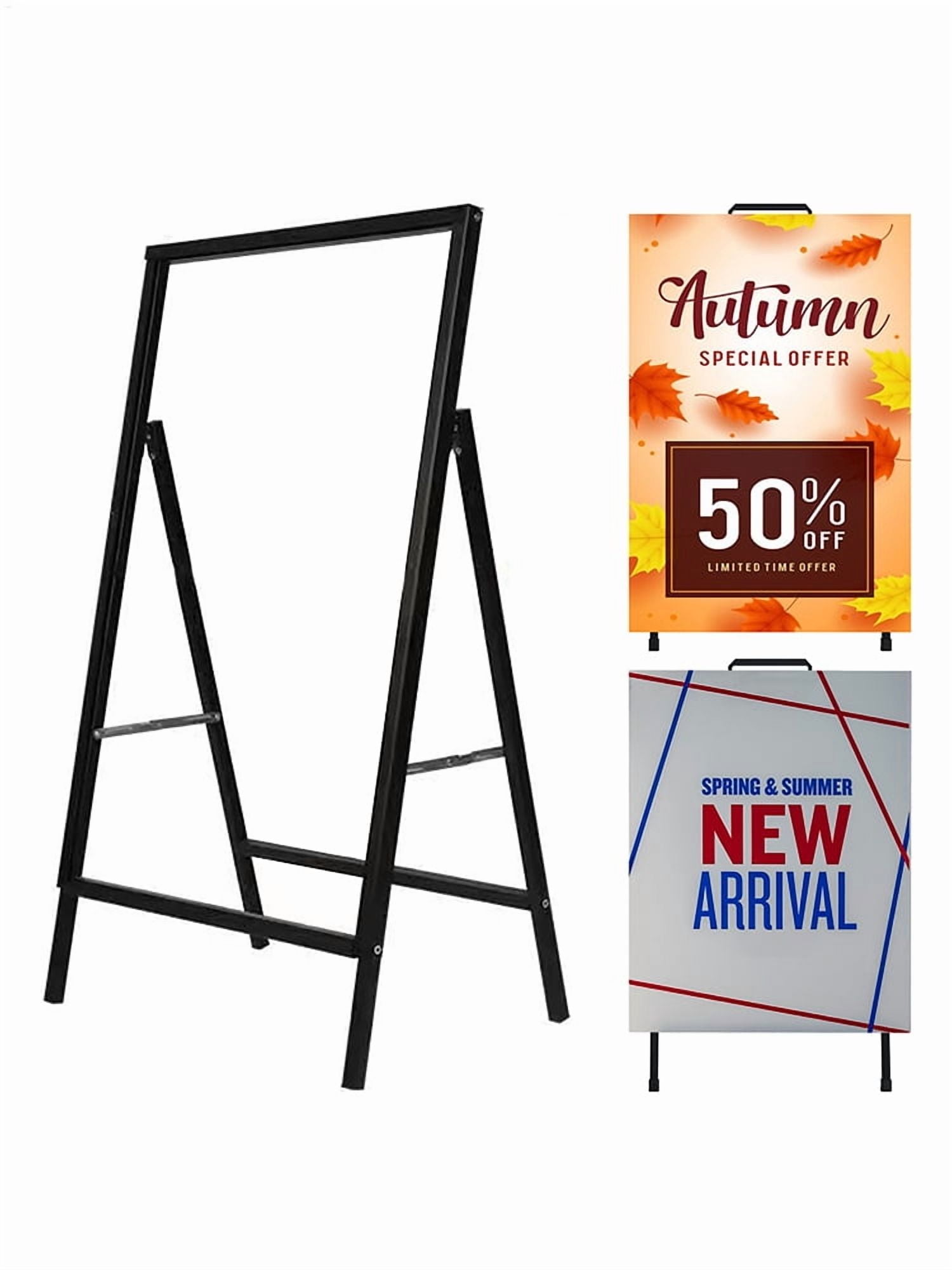 Poster Holder Stand | Portable Folding A-Frame Sign Rack Holder | Heavy ...