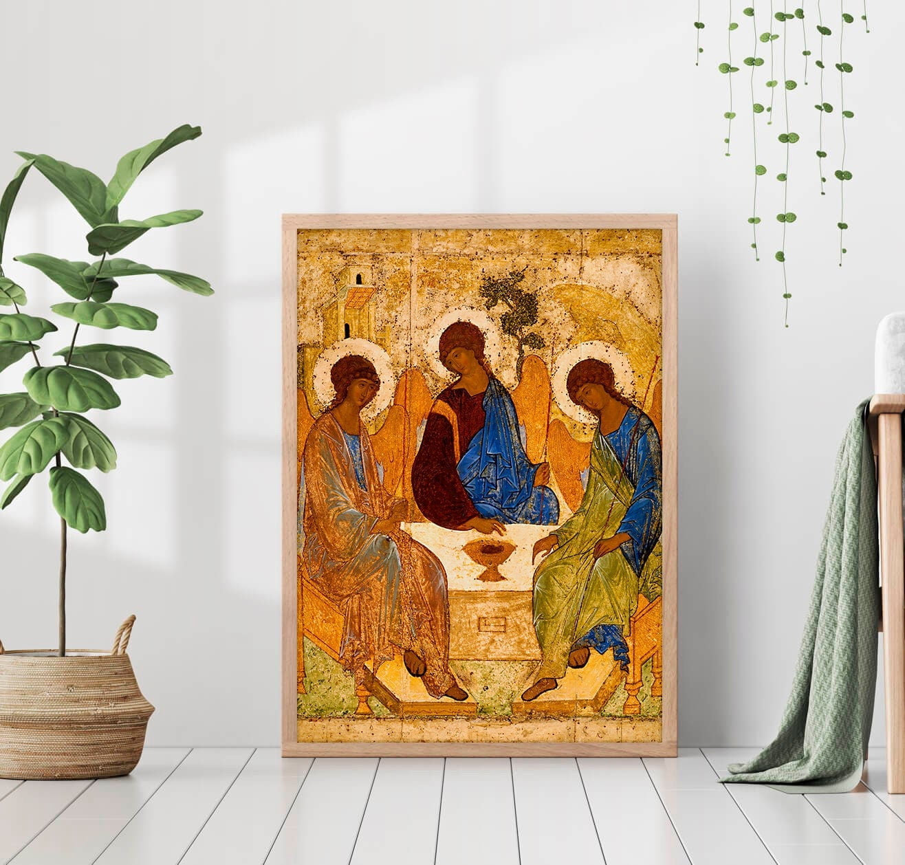 Poster Holy Trinity Icon by Andrei Rublev Orthodox Print Poster Famous ...