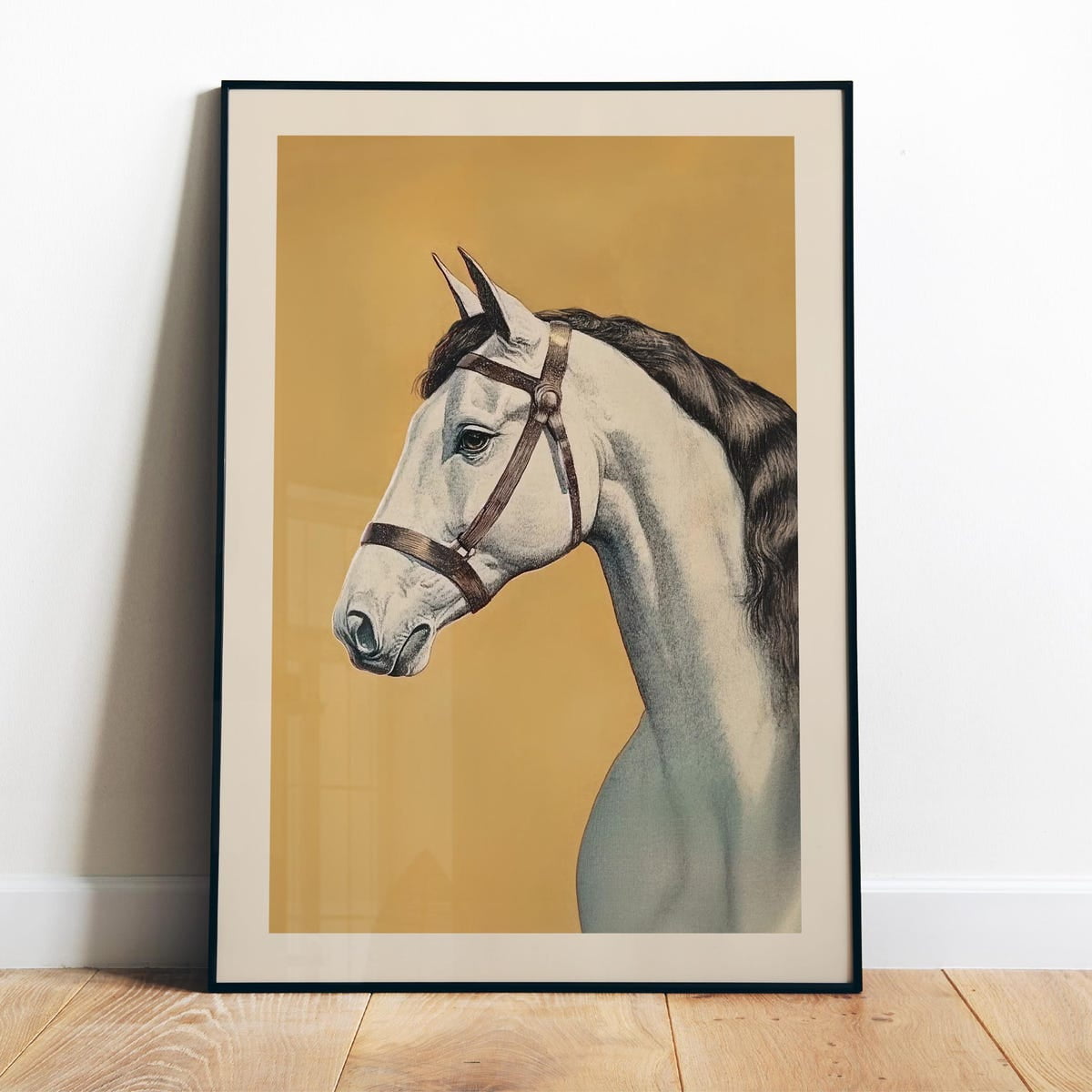 Poster Horse Portrait Wall Art Printable Retro Horse Art Print Ranch ...