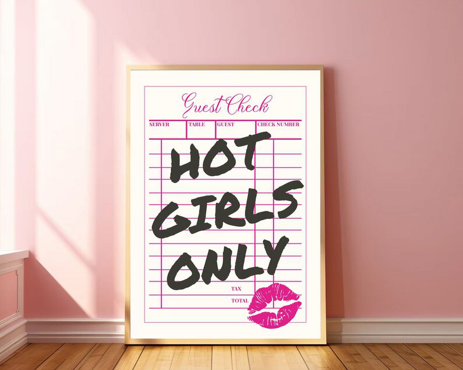 Poster Hot Girls Only Poster , Guest Check Poster , Hot Girls Print ...