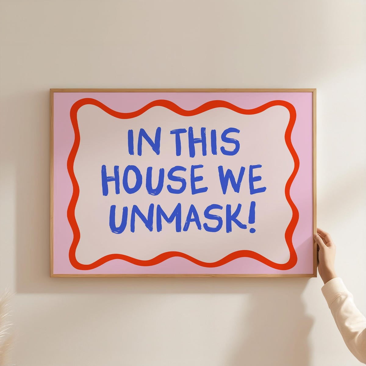 Poster In This House We Unmask Art Print, Autism Wall Art, Adhd Wall ...