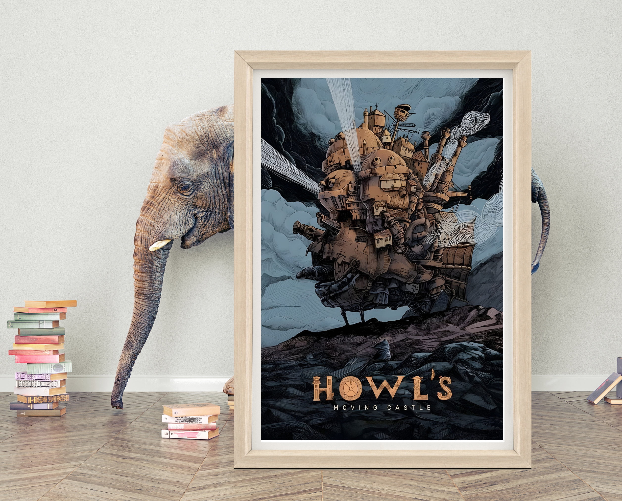 Poster Howl's Moving Castle Film Poster Wall Art | 2023 Minimalist ...