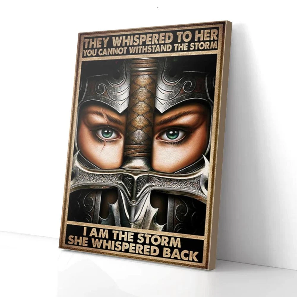 Poster I Am A Storm Warrior Girl- UNFRAMED Poster Prints, Wall Art For ...