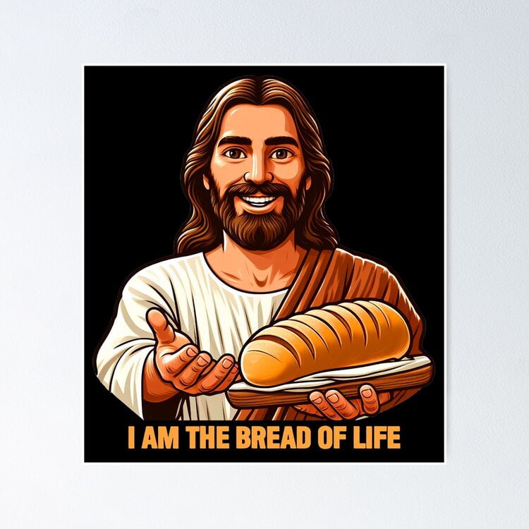 Poster I Am The Bread Of Life Bible Quote Jesus Christ My Lord My ...