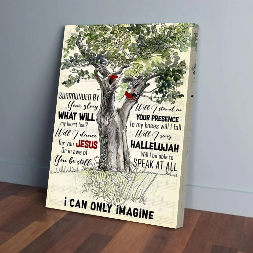Poster I Can Only Imagine Tree Birds Love- UNFRAMED Poster Prints, Wall ...