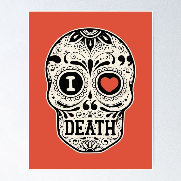 Poster I "Love" Death - Unframed Poster, 12x18 - Walmart.com