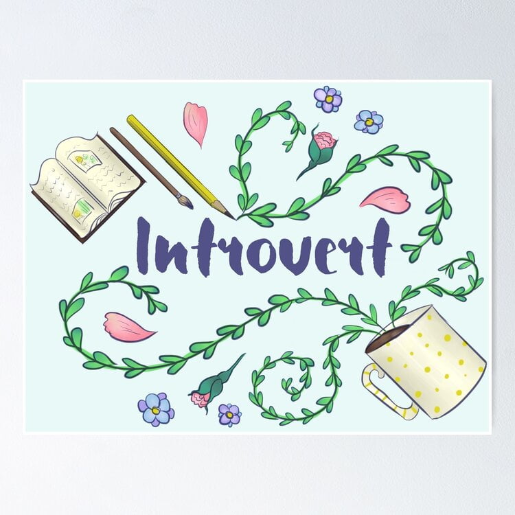 Poster Introvert - Unframed Poster, 12x18 - Walmart.com