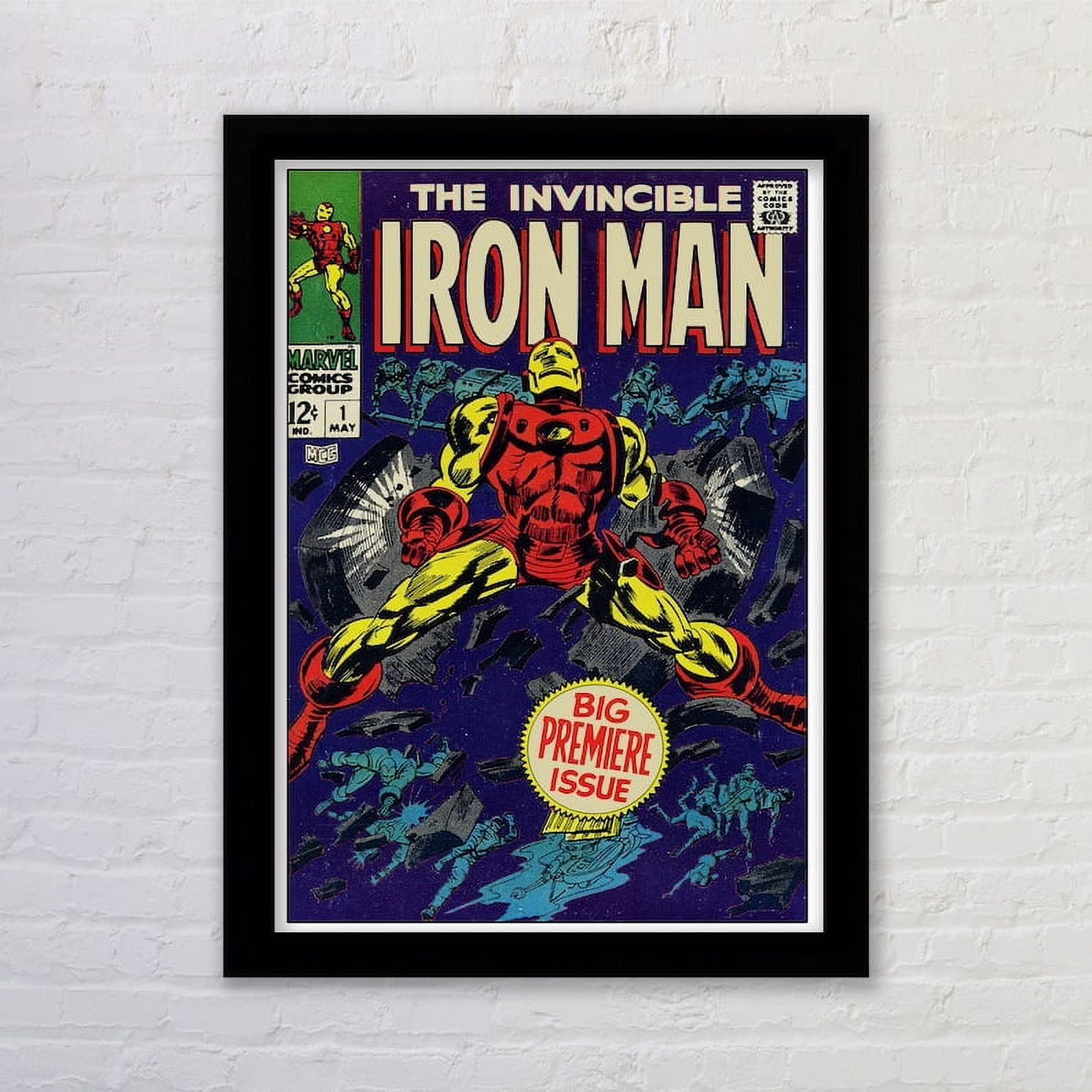 Poster Iron Man Issue 1 Vintage Comic Cover Reproduction Poster Print ...